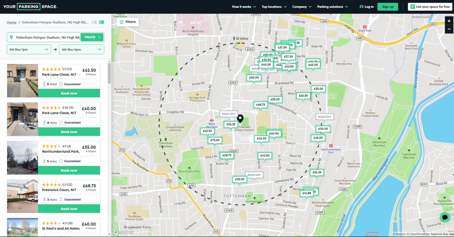 Tottenham Hotspur Stadium Parking | Parking Scout